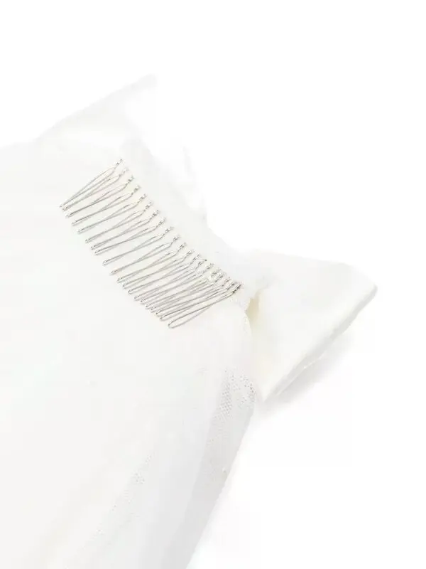 SELF-PORTRAIT Bow Embellished Veil