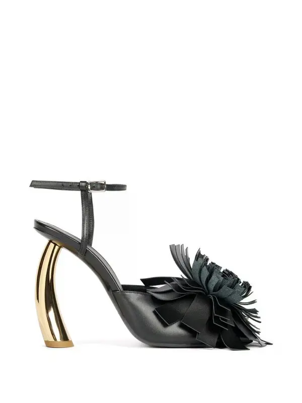 A.W.A.K.E. Mode Justine Sandals With Pom-pom Detailing