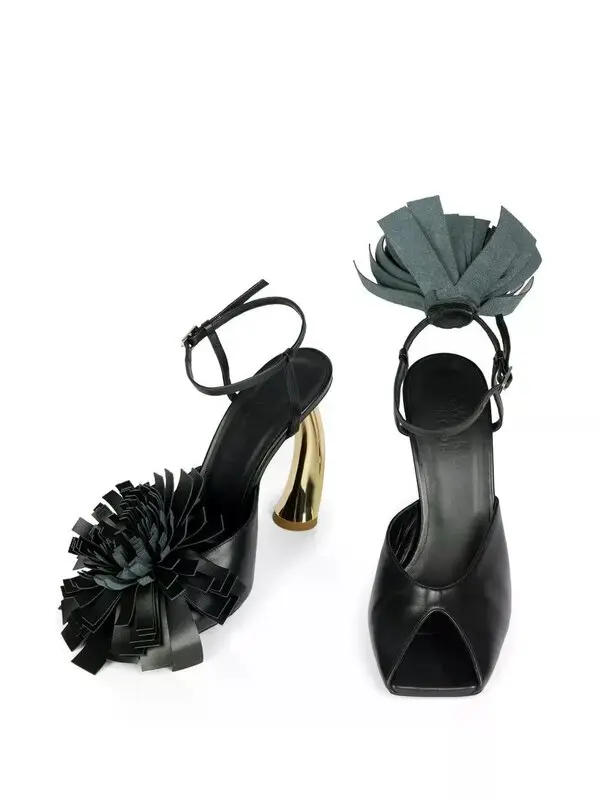 A.W.A.K.E. Mode Justine Sandals With Pom-pom Detailing