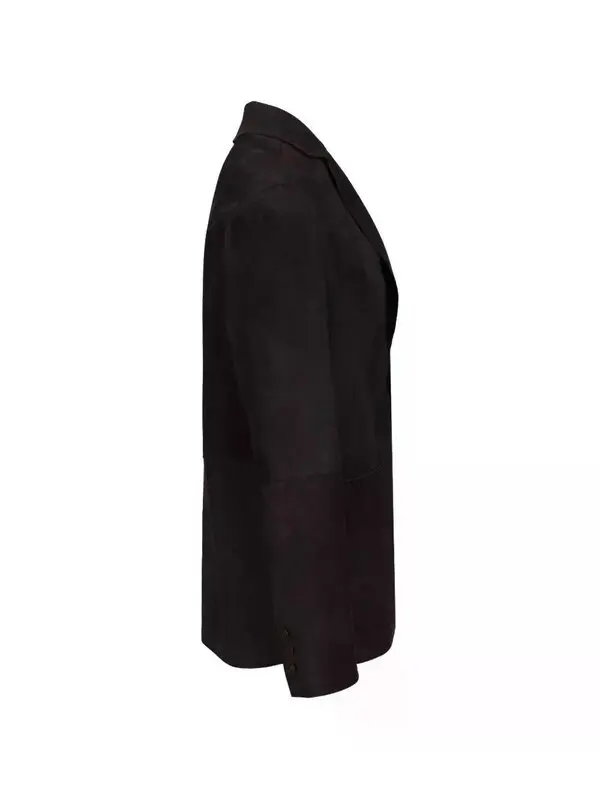 Al Duca D'aosta Single-breasted Suede Blazer