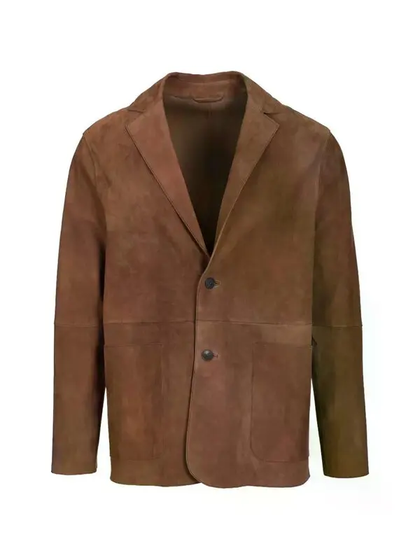 Al Duca D'aosta Single-breasted Suede Blazer