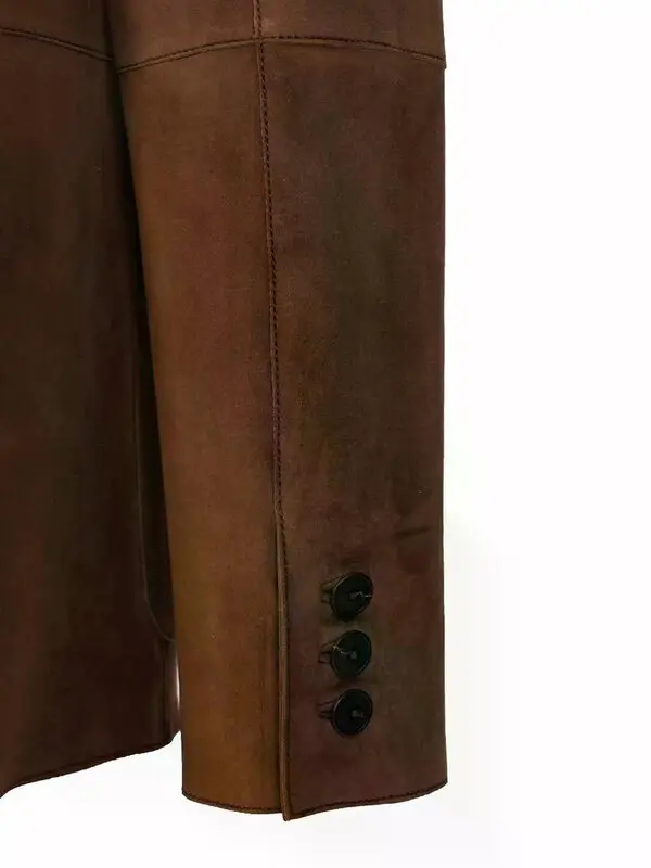 Al Duca D'aosta Single-breasted Suede Blazer