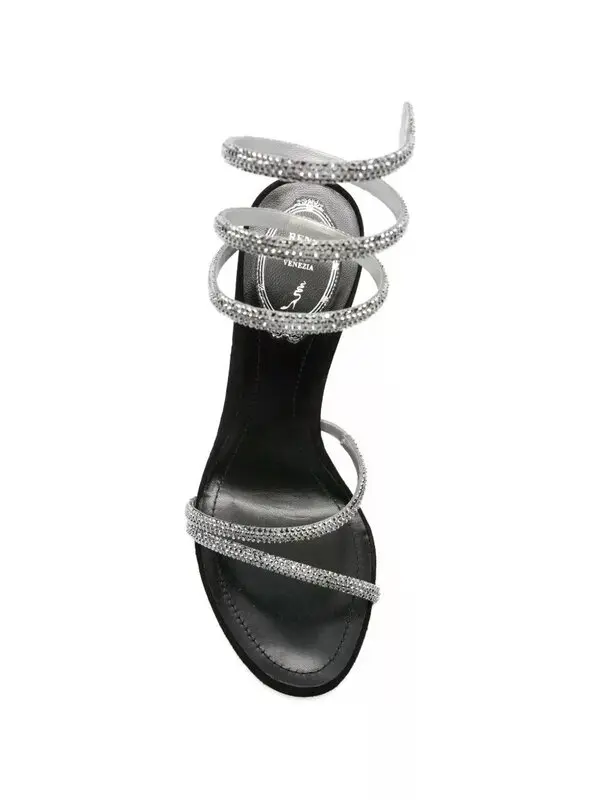Rene Caovilla Margot Crystal-embellished Sandals - Black