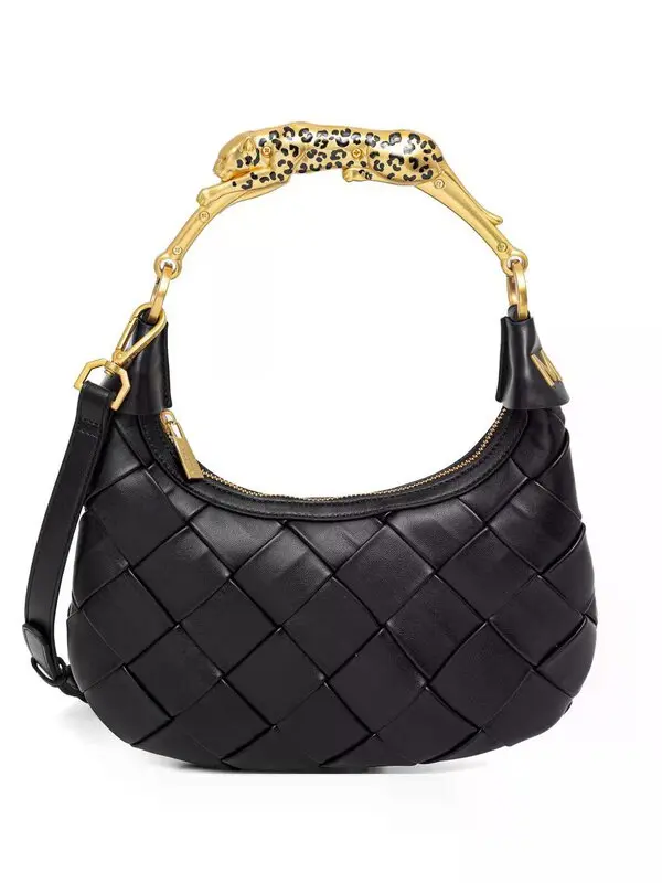 Lola Casademunt Woven Panther-handle Tote Bag - Black