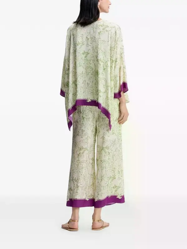 Shanghai Tang Mulberry Silk Palazzo Pants