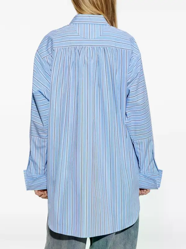 Marni Striped Cotton Oversized Mini Dress