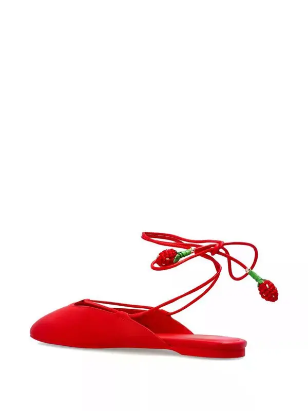 Kate Spade New York Eloise Strawberry Charm Lace-up Pumps - Red