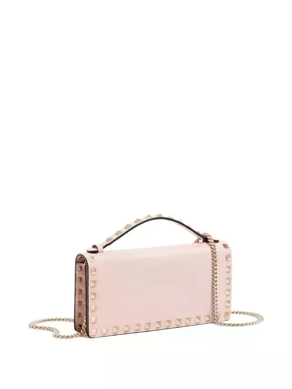 Valentino Garavani Rockstud Wallet With Chain - Pink