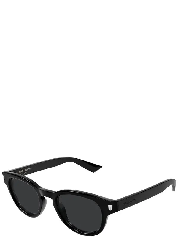 Saint Laurent Round Frame Sunglasses - Black
