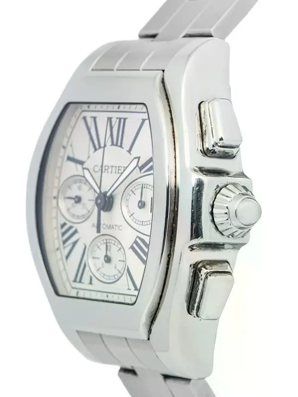Cartier Roadster Chronograph Watch - Silver