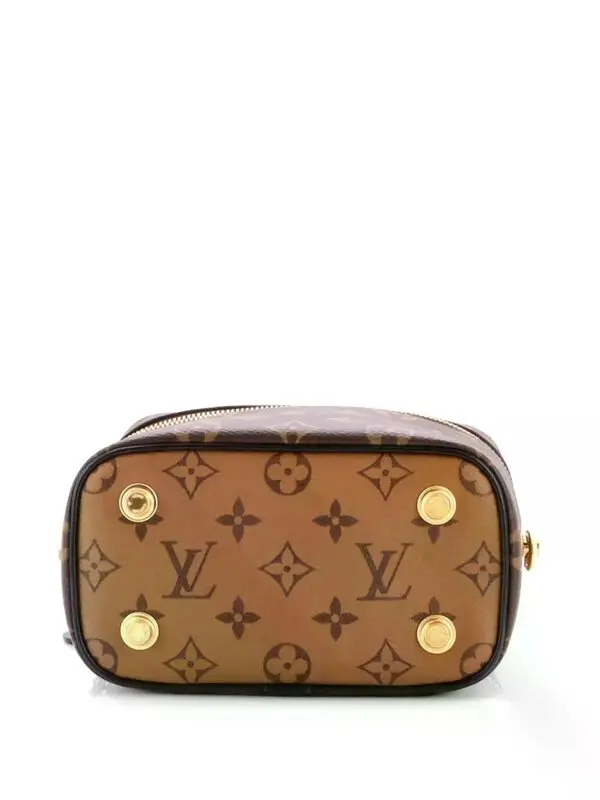 LOUIS VUITTON Reverse Monogram Canvas Pm Satchel - Brown