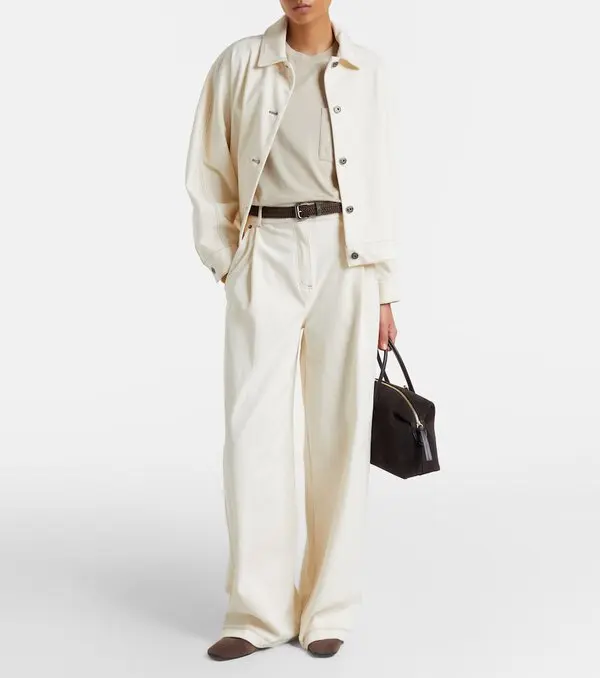 Max Mara Monogram Cotton Jersey T-shirt - Beige