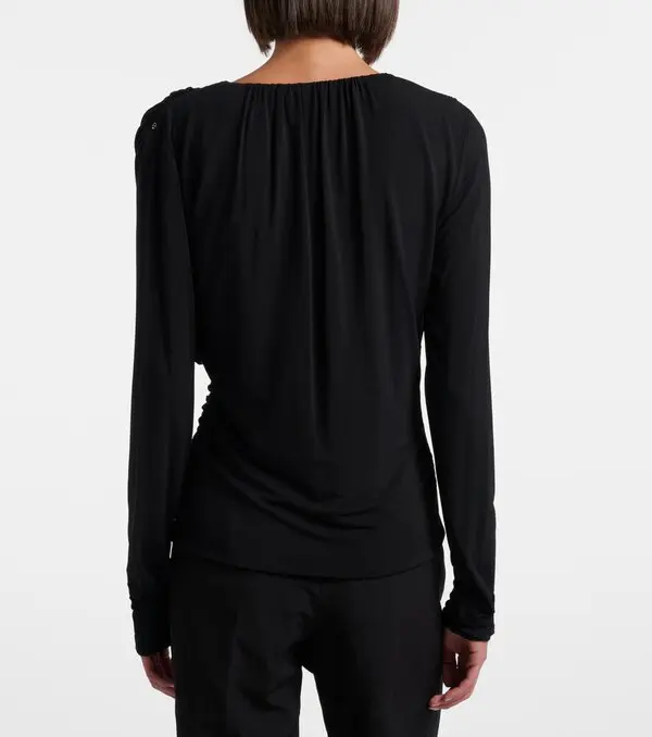 Sportmax Ruched Crepe Top