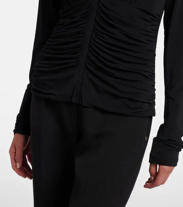 Sportmax Ruched Crepe Top
