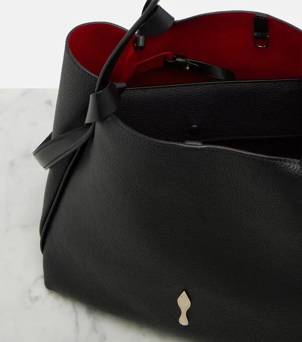 CHRISTIAN LOUBOUTIN Bettina Small Leather Tote Bag - Black