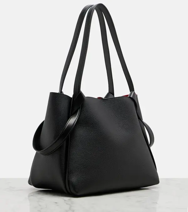 CHRISTIAN LOUBOUTIN Bettina Small Leather Tote Bag - Black