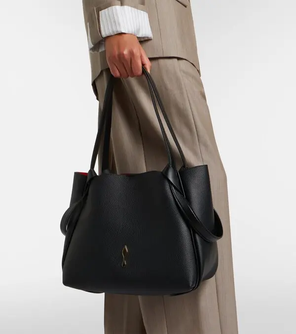 CHRISTIAN LOUBOUTIN Bettina Small Leather Tote Bag - Black
