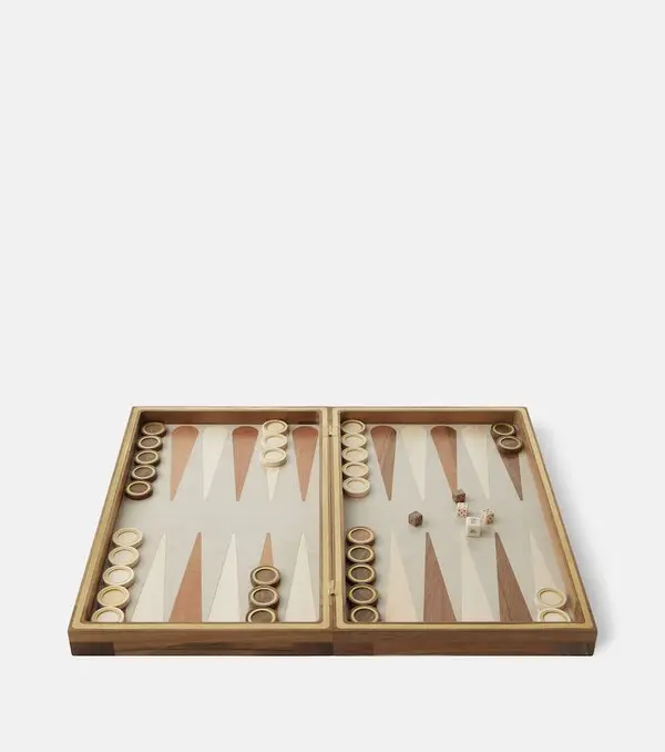 Brunello Cucinelli Walnut Backgammon Set - Brown