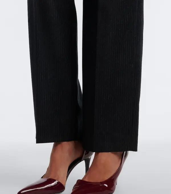 BLAZÉ MILANO Fox Wool Straight Leg Trousers