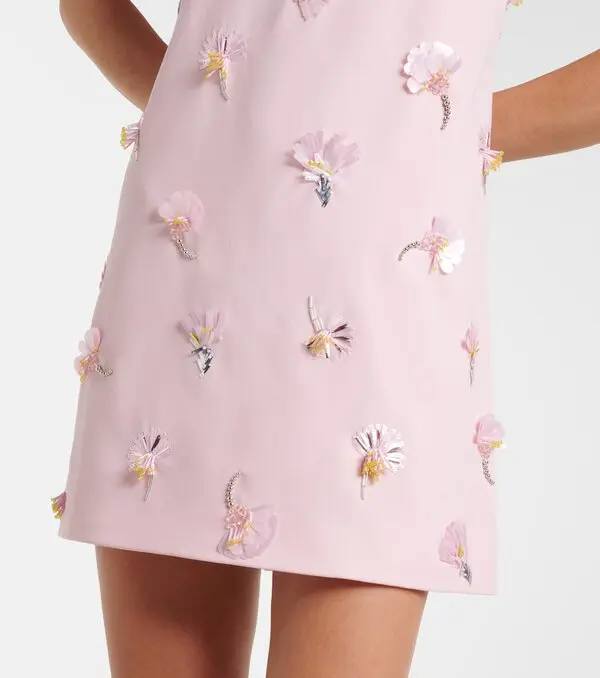 Simkhai Ella Embellished Mini Dress - Pink