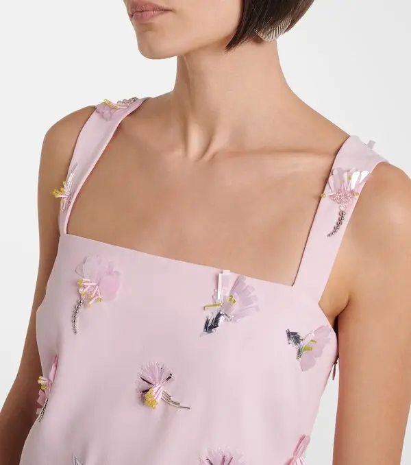 Simkhai Ella Embellished Mini Dress - Pink