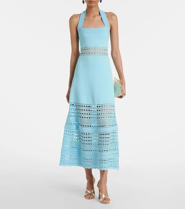 Simkhai Blayne Open-knit Midi Dress