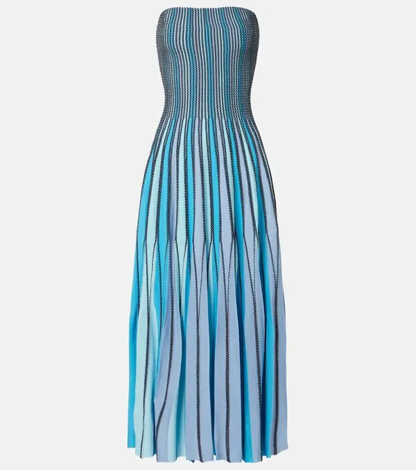 Simkhai Soleil Striped Midi Dress - Blue