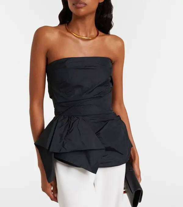 Max Mara Taffeta Corset Top
