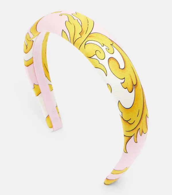 Versace Printed Silk Headband - Multicoloured