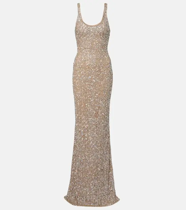 THE SEI Embellished Maxi Gown