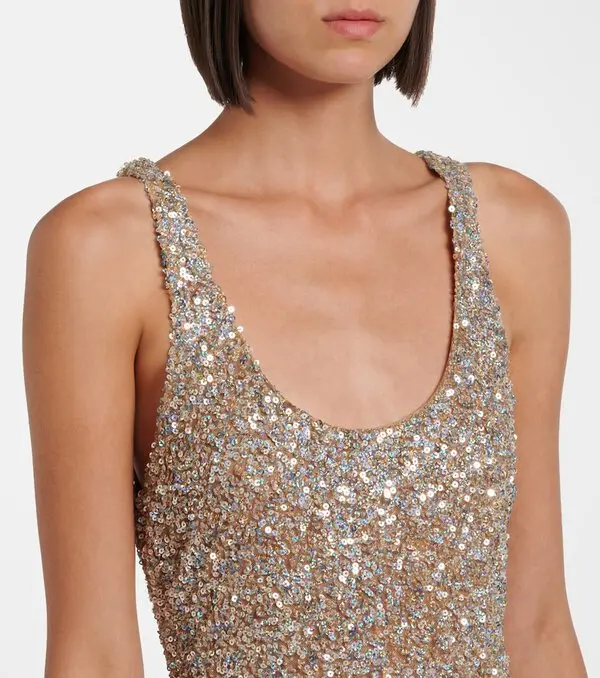 THE SEI Embellished Maxi Gown
