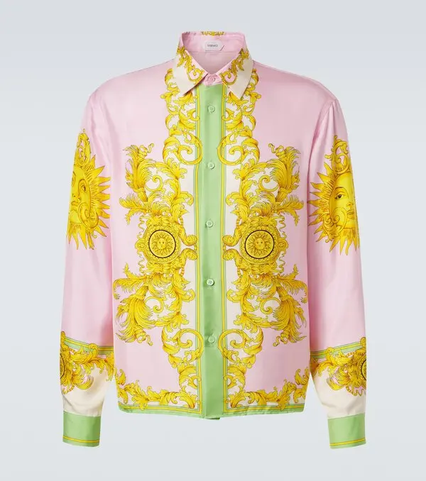 Versace Printed Silk Shirt - Multicoloured