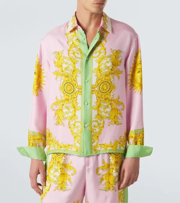 Versace Printed Silk Shirt - Multicoloured
