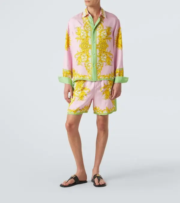 Versace Printed Silk Shirt - Multicoloured