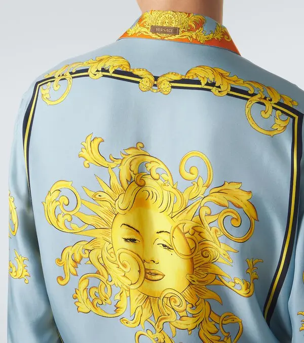 Versace Printed Silk Shirt