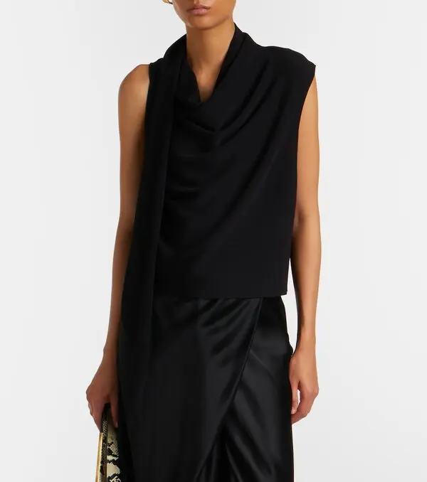 Altuzarra Viscose Blend Scarf-detail Top