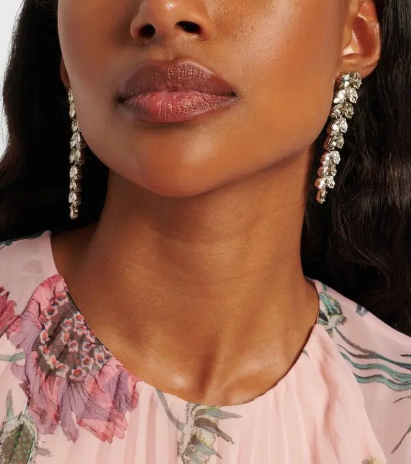 Erdem Embellished Drop Earrings