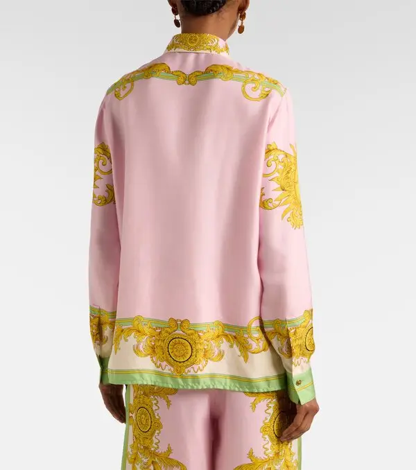 Versace Printed Silk Twill Shirt - Multicoloured