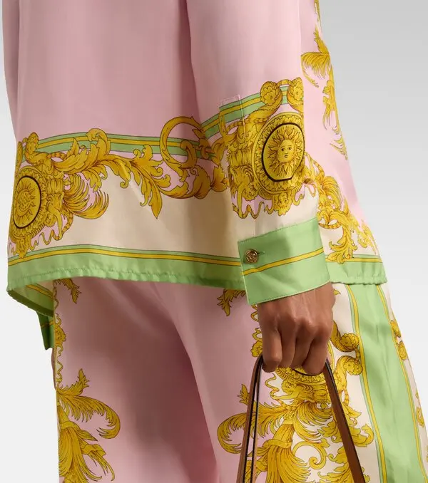 Versace Printed Silk Twill Shirt - Multicoloured