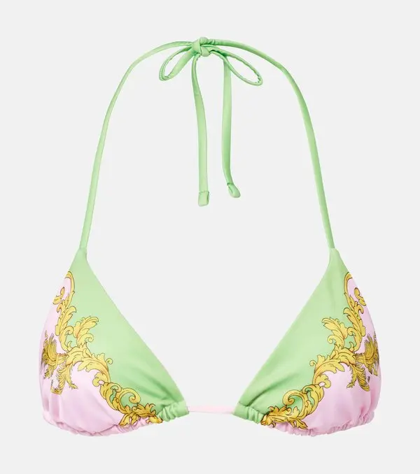 Versace Printed Bikini Top - Multicoloured