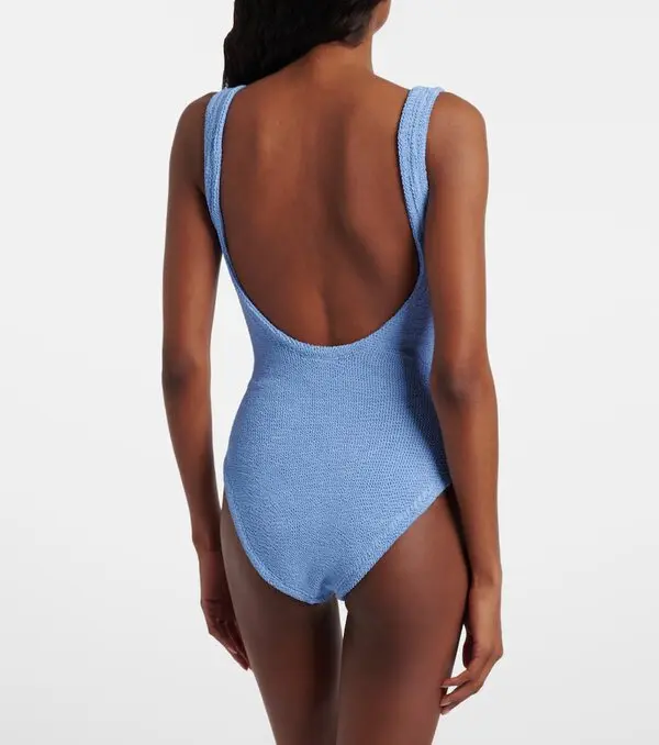 Hunza G Coverage Square Neck Swimsuit - Blue