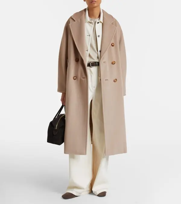 Max Mara Madame Wool And Cashmere Coat - Beige