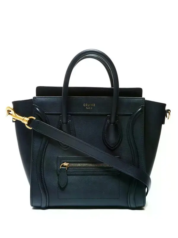 Celine Micro Luggage Shopper Bag - Black