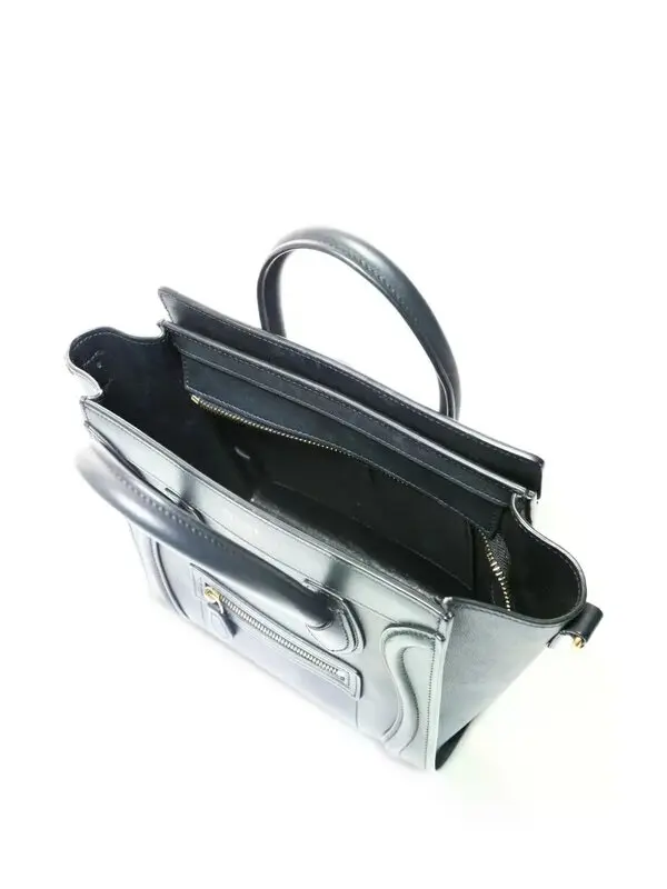 Celine Micro Luggage Shopper Bag - Black