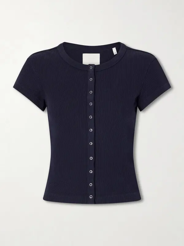 Citizens Of Humanity Tabi" Ribbed Cotton Cardigan
