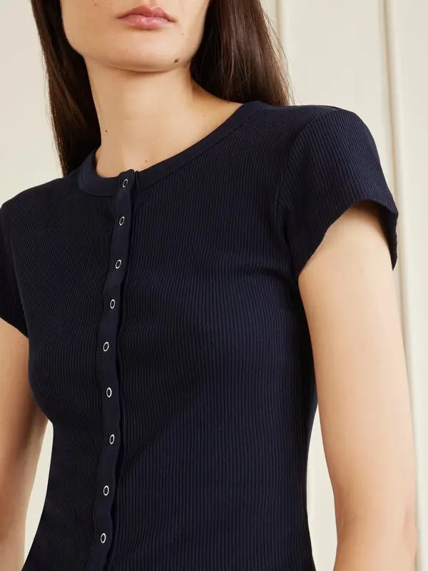 Citizens Of Humanity Tabi" Ribbed Cotton Cardigan
