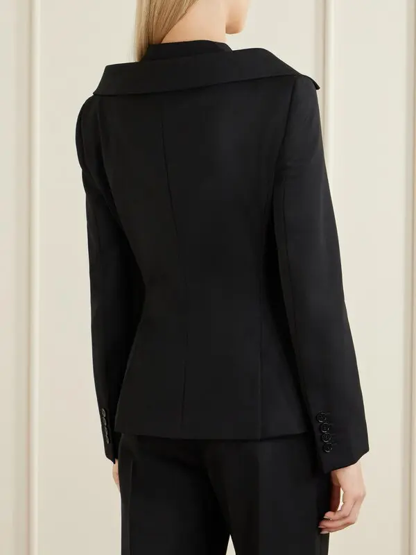 Alexander McQueen Halterneck Wool Blazer