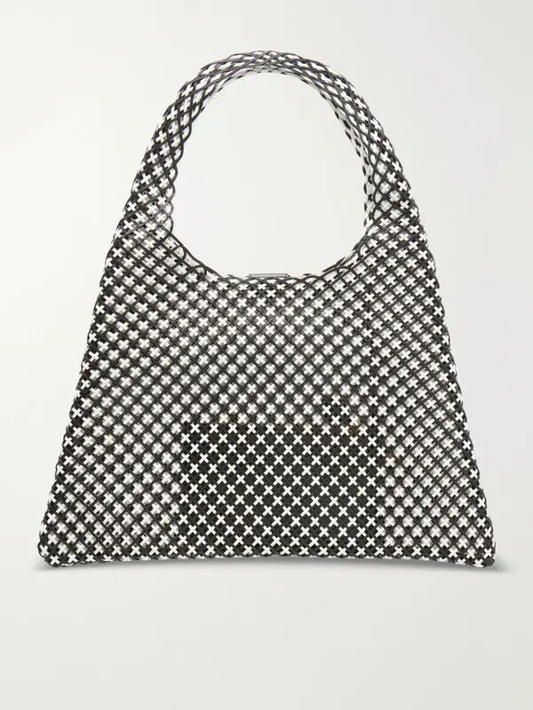 Alaïa Woven Leather Hobo Shoulder Bag