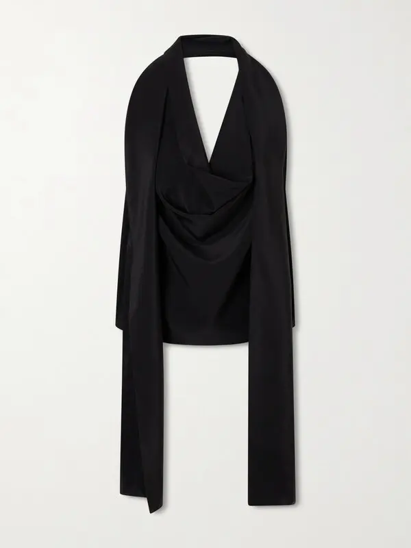 Sharon Wauchob Tie-detailed Silk Tank