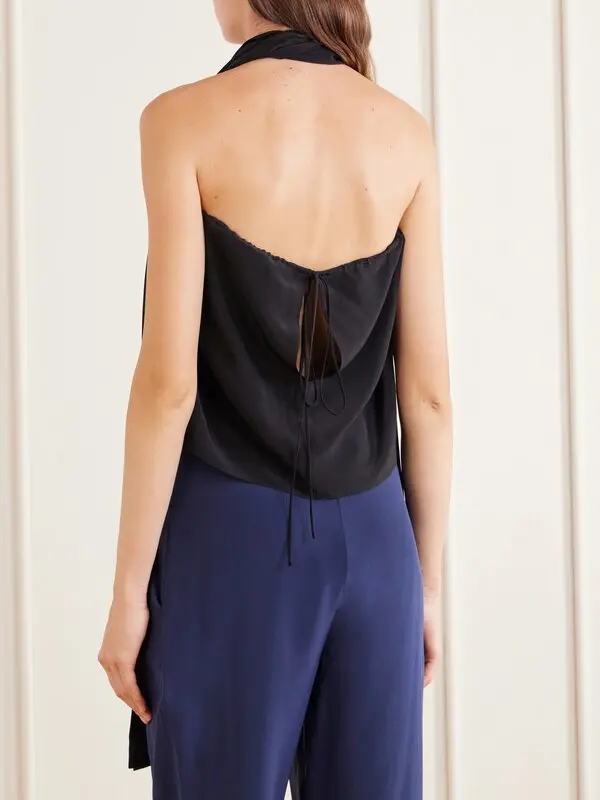 Sharon Wauchob Tie-detailed Silk Tank
